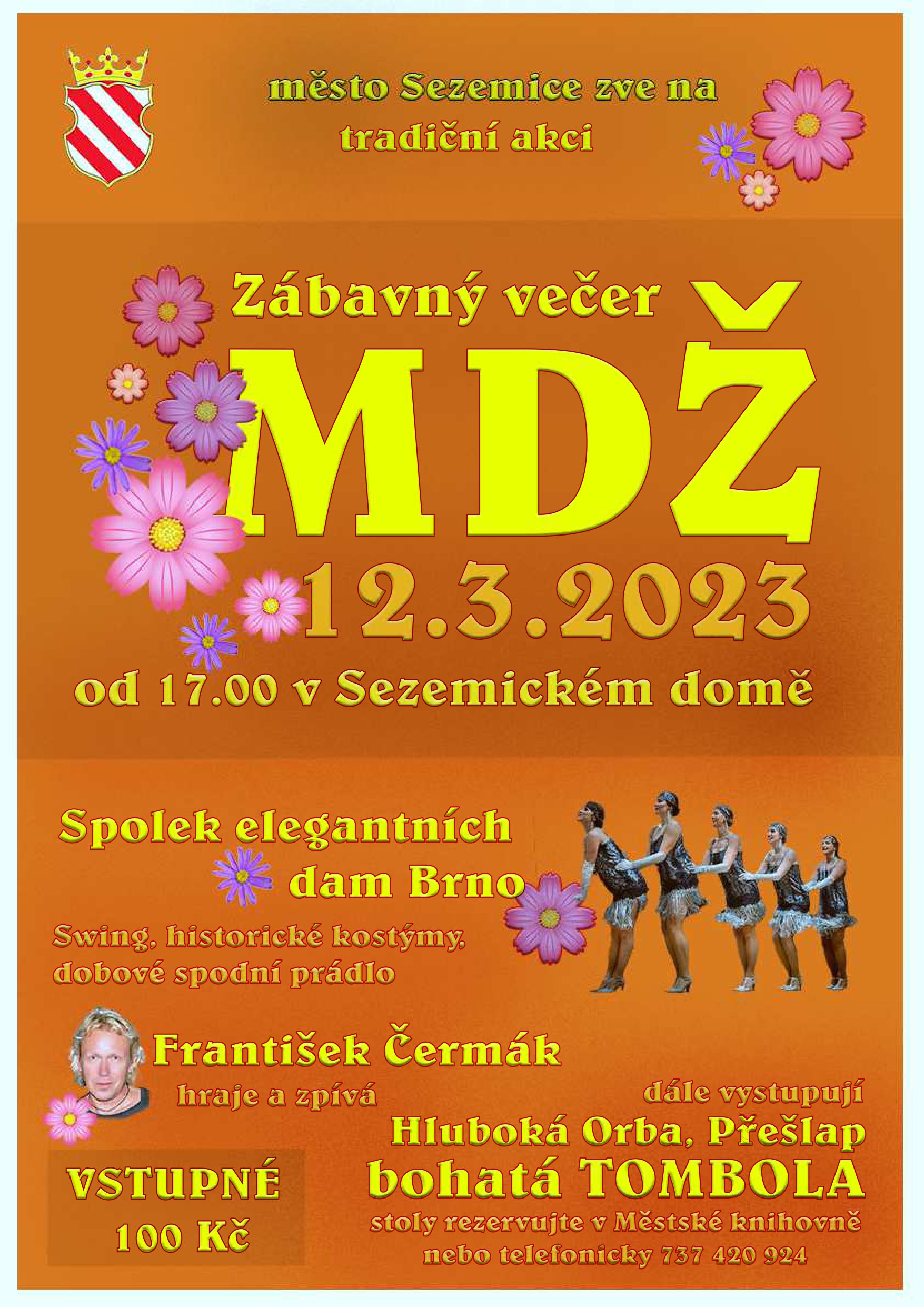 Zábavný večer MDŽ – Město SEZEMICE